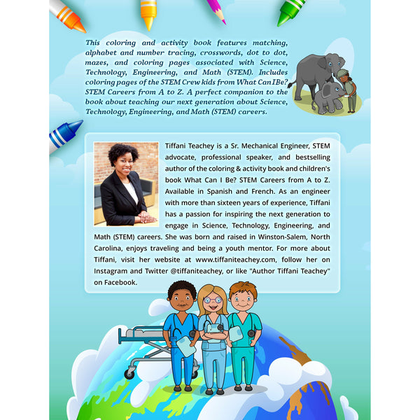 What Can I Be? STEM Careers from A to Z: Coloring & Activity Book – Thrive Edge Publishing